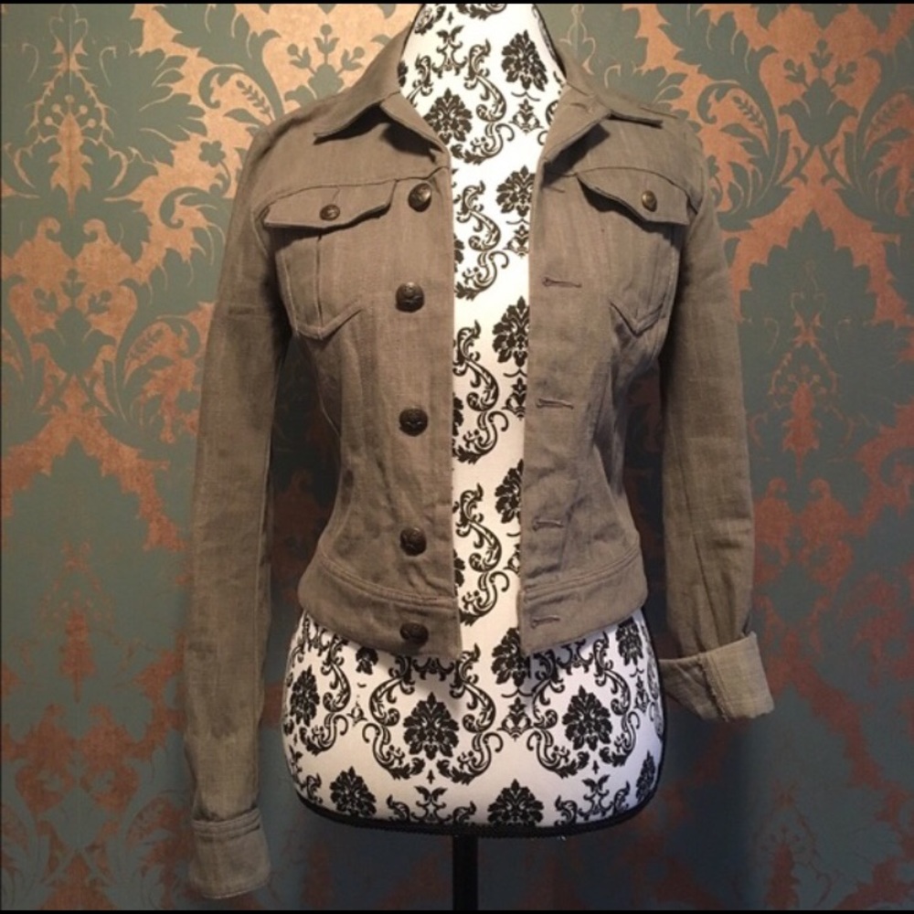 Diesel Black Gold Cropped, Raw Denim Jacket - Gem